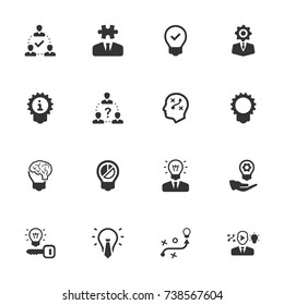 Problem Solving Simple Concept Icons Set Stock Vector (Royalty Free ...