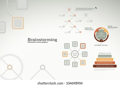 Brainstorming Infographics Ideas Graphs Charts Statistics Stock Vector ...