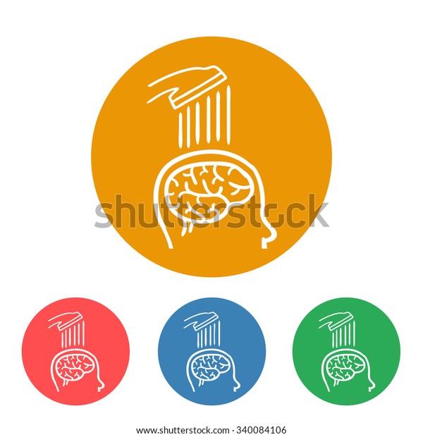 Brainwashing Concept Art Hand Drawn Vector Stock Vector (Royalty Free ...