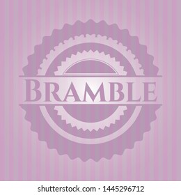 Bramble Realistic Pink Emblem Vector Illustration Stock Vector (Royalty ...