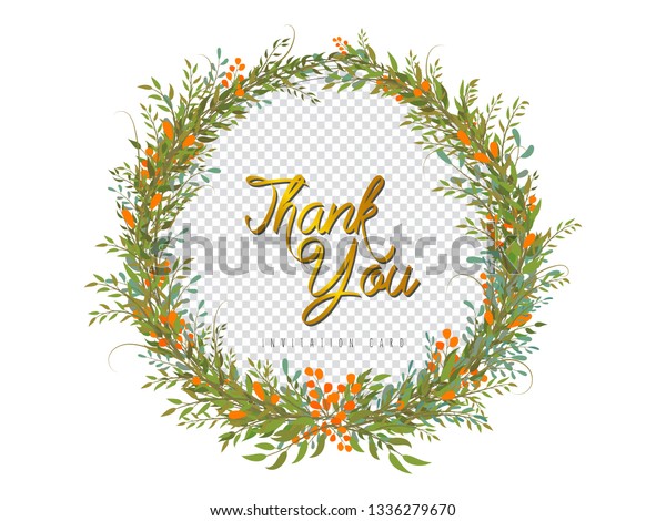 Branch Flower Frame Invitation Card Stock Vector (Royalty Free ...