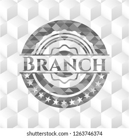 Branch Grey Emblem Cube White Background Stock Vector (Royalty Free ...
