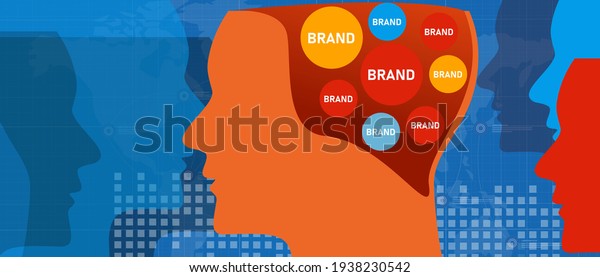 Brand Customer Head Concept Brand Positioning Stock Vector (Royalty ...