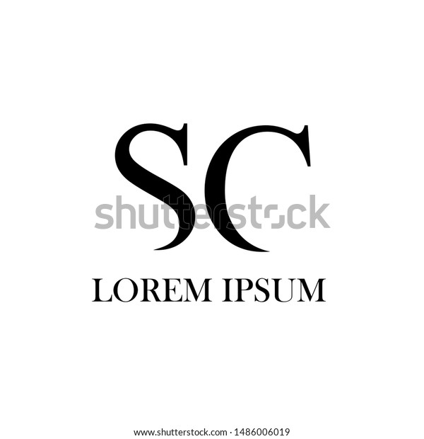 Brand Identity Using Letter Sc Stock Vector (Royalty Free) 1486006019 ...