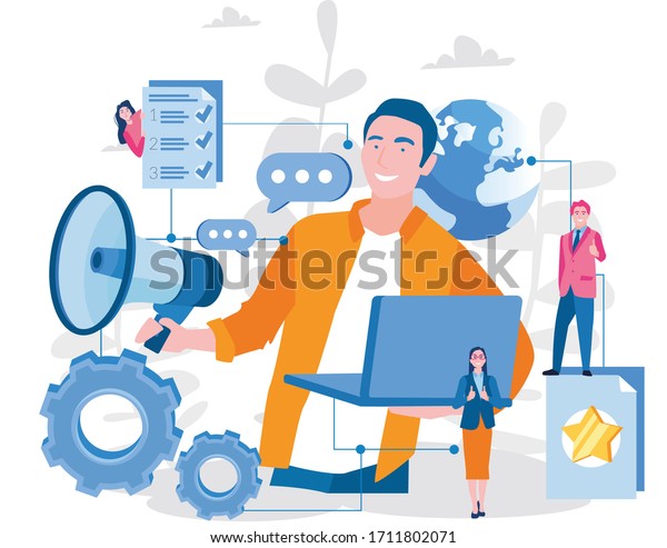 Brand Persona Brand Communication Vector Illustration Stock Vector ...