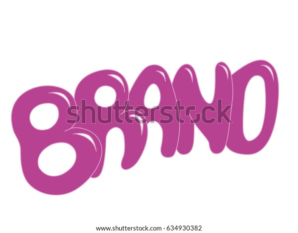 Brand Word Vector Illustration Isolated Stock Vector (Royalty Free ...