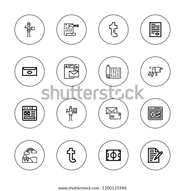 Branding Icon Set Collection 16 Outline Stock Vector (Royalty Free ...