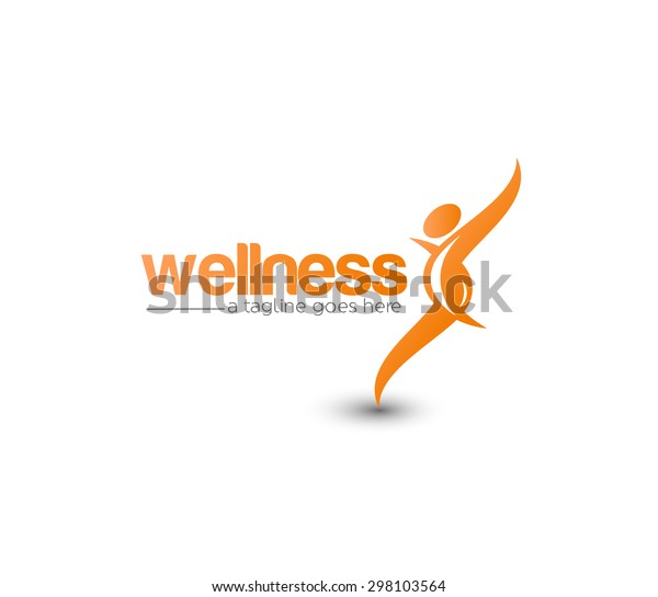 Branding Identity Corporate Wellness Vector Logo Stock Vector (Royalty ...