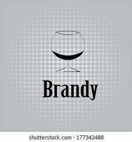Brandy Glass Design Menu Background 스톡 일러스트 182401385 | Shutterstock