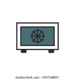 Brankas Icon Vector Illustration Logo Template Stock Vector (Royalty ...