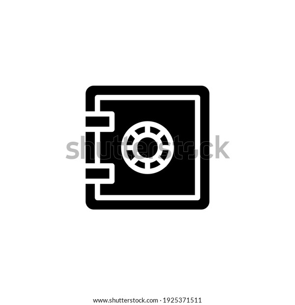 Brankas Icon Vector Illustration Logo Template Stock Vector (Royalty ...
