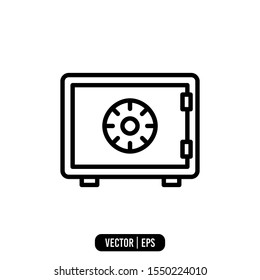Brankas Simple Icon Logo Template Stock Vector (Royalty Free ...