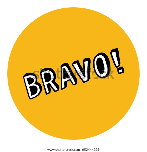 Bravo Congratulations Card Stock Vector (Royalty Free) 652444339 ...