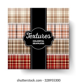 Brawn Checkered Seamless Texture Scottish Vector Stock Vector (Royalty ...
