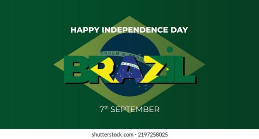 Brazil Banner Background Graphic Vector Illustration Stock Vector ...