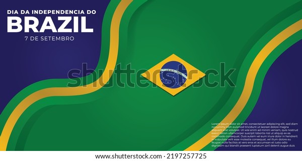 Brazil Banner Background Graphic Vector Illustration Stock Vector ...