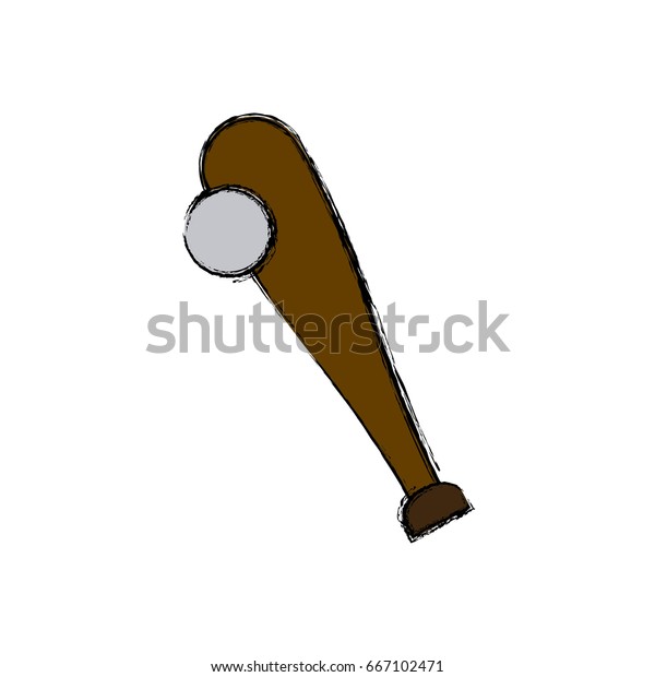 Brazil Baseball Bat Ball Sport Vector Stock Vector (Royalty Free ...