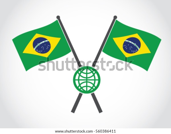Brazil Emblem World Embassy Stock Vector (Royalty Free) 560386411