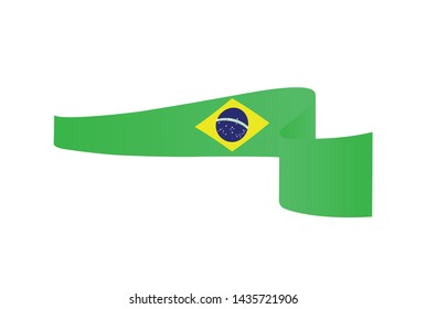 Brazil Flag Simple Vector Brazilian Flag Stock Vector (Royalty Free ...