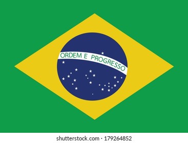 Brazil Flag Theme Idea Design Stock Vector (Royalty Free) 179264852 ...