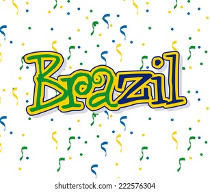 Brazil Graphic Design Vector Illustration Stock Vector (Royalty Free ...