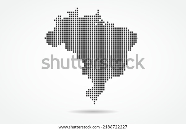 Brazil Map World Map Vector Template Stock Vector (Royalty Free ...