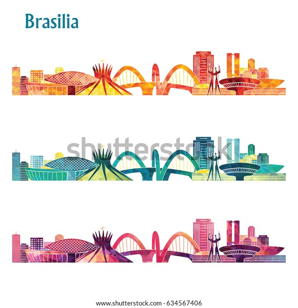 Brazil skyline. Vector illustration