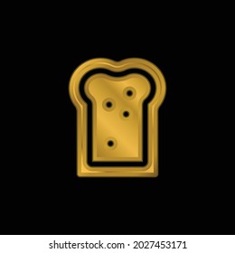 Bread Gold Plated Metalic Icon Logo Stock Vector (Royalty Free ...