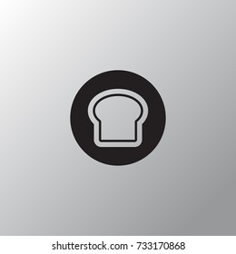 Bread Icon Trendy Isolated On Grey Stock Vector (Royalty Free ...