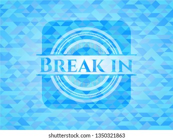 Break Light Blue Emblem Triangle Mosaic Stock Vector (Royalty Free ...