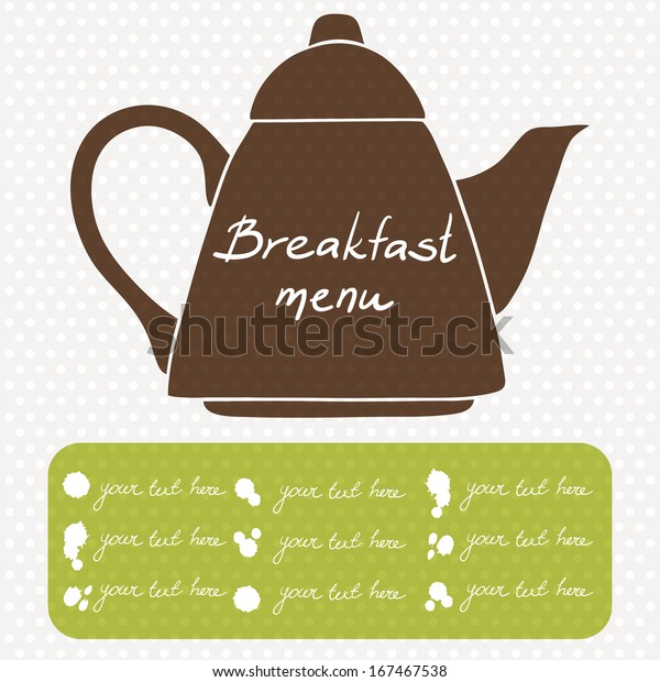 Breakfast Menu Cover Template Cafe Coffee Stock Vector (Royalty Free ...