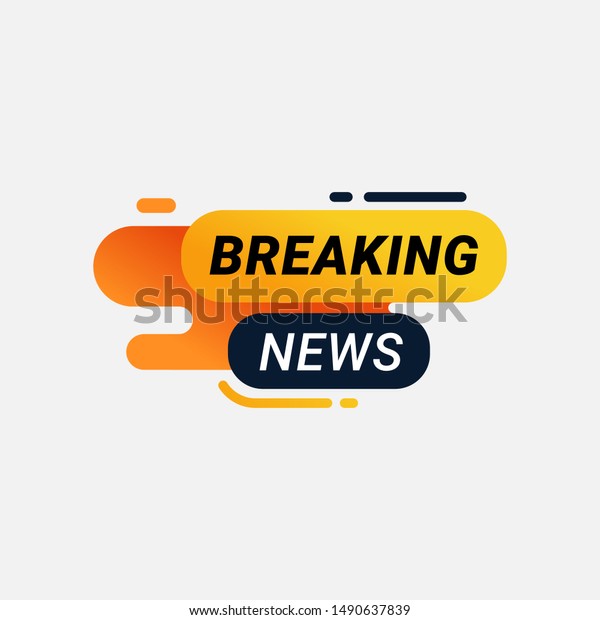 Breaking News Badge Template Set Latest Stock Vector (Royalty Free ...