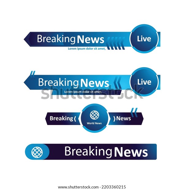 Breaking News Tag Free Vector Shapes Stock Vector (Royalty Free ...