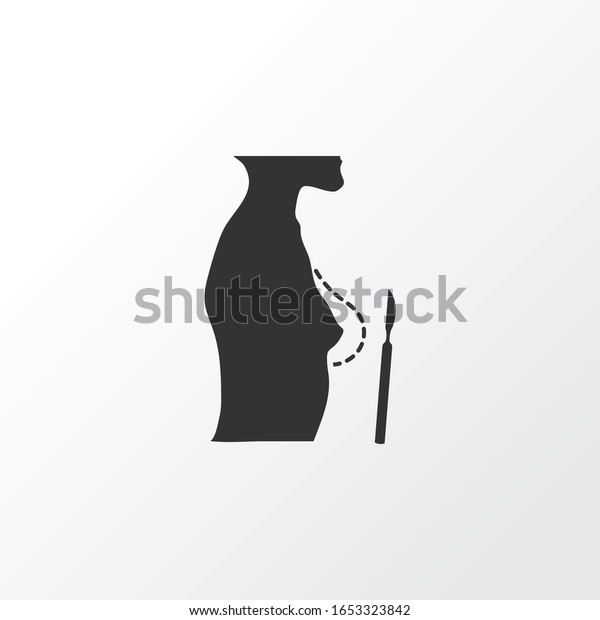 Breast Augmentation Icon Symbol Premium Quality Stock Vector (Royalty ...