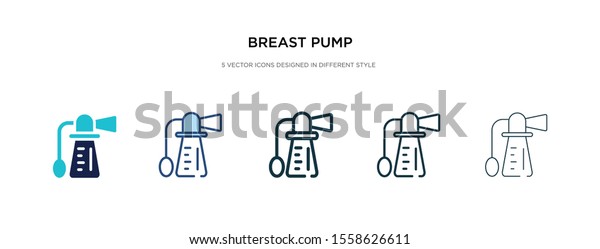 Breast Pump Icon Different Style Vector Stock Vector (Royalty Free ...