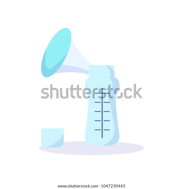 Breast Pumps Device Drawing Milk Womans Stock Vector (Royalty Free ...