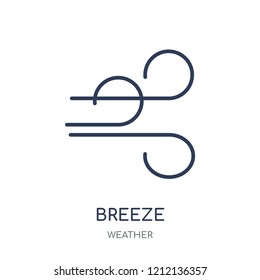 Breeze Icon Breeze Linear Symbol Design Stock Vector (Royalty Free ...