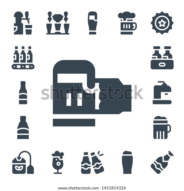 Brew Icon Set 17 Filled Brew Stock Vector (Royalty Free) 1451814326 ...