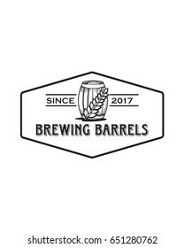 Brewing Barrels Logo Stock Vector (Royalty Free) 651280762 | Shutterstock