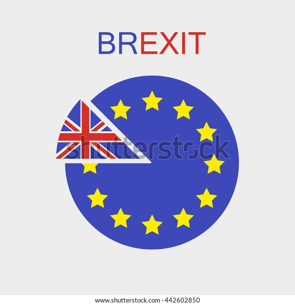Brexit Uk Exit Eu Vector Isolated Stock Vector (Royalty Free) 442602850 ...