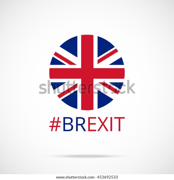 Brexit Uk Flag Round Icon Brexit Stock Vector (Royalty Free) 453692533 ...