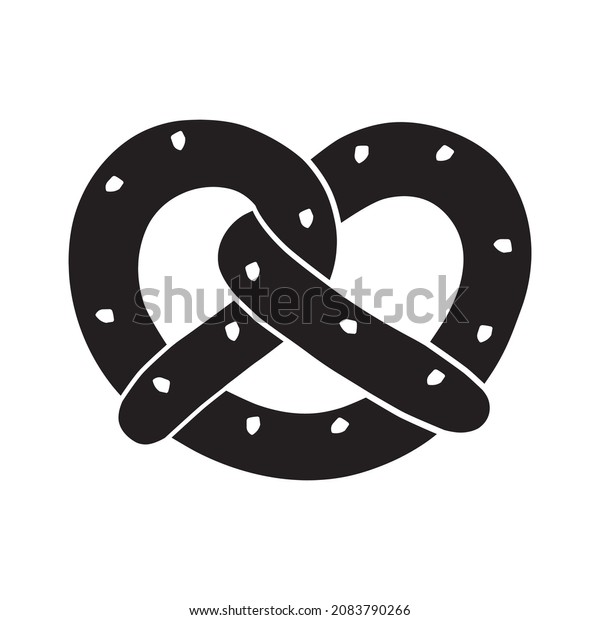Brezel Icon Bakery Product Shape Pretzel Stock Vector (Royalty Free ...