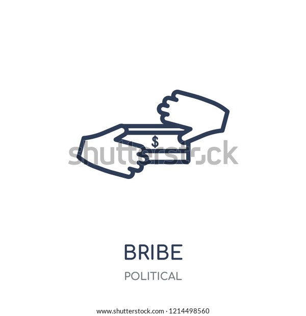 Bribe Icon Bribe Linear Symbol Design Stock Vector (Royalty Free ...