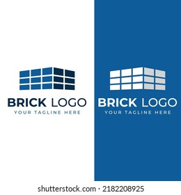Brick Company Logo Building Construction Wall Stock Vector (Royalty ...