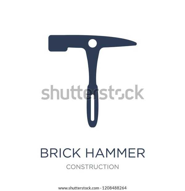 Brick Hammer Icon Trendy Flat Vector Stock Vector (Royalty Free ...