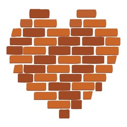 Brick Heart PNG Free Stock Photo - Public Domain Pictures