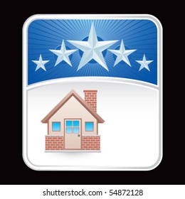 Brick House Blue Star Backgrounds Stock Vector (Royalty Free) 54872128 ...