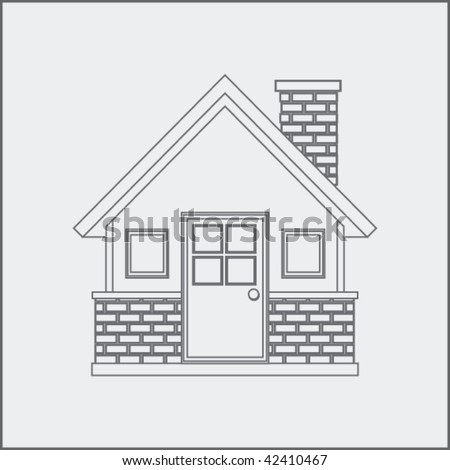 Brick House Drawing Stockvektor (Royaltyfri) 42410467 - Shutterstock