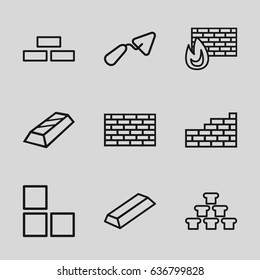 Brick Icons Set Stock Vector (Royalty Free) 636799828 | Shutterstock