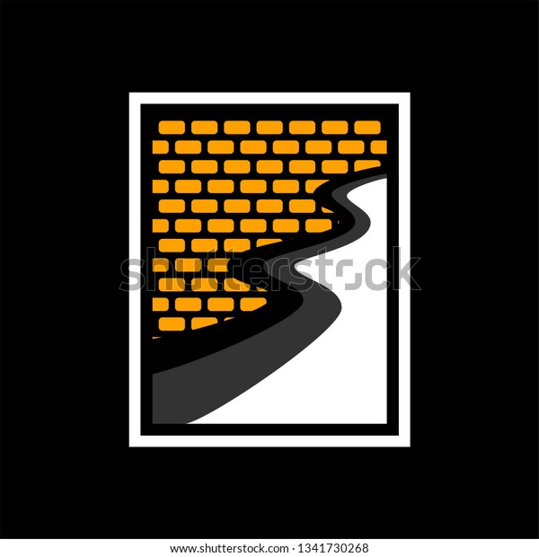 Brick Logo Design Inspiration Logo Template Stock Vector (Royalty Free ...